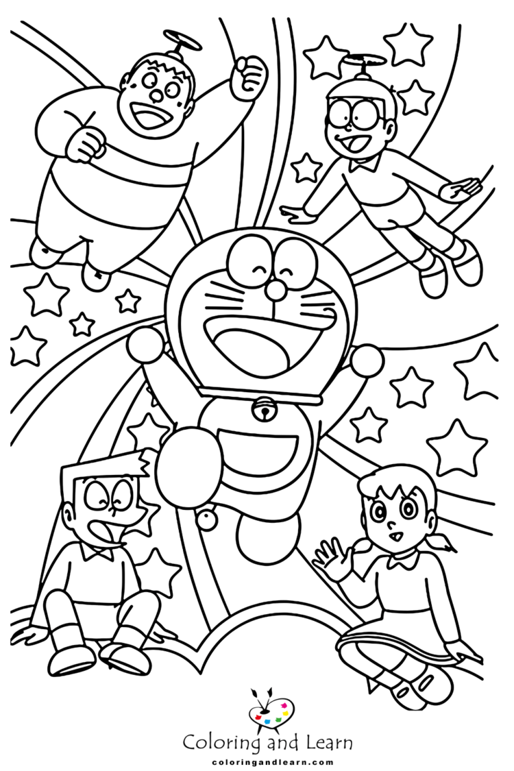 Doraemon Coloring Pages (FREE) (2026) - Coloring and Learn