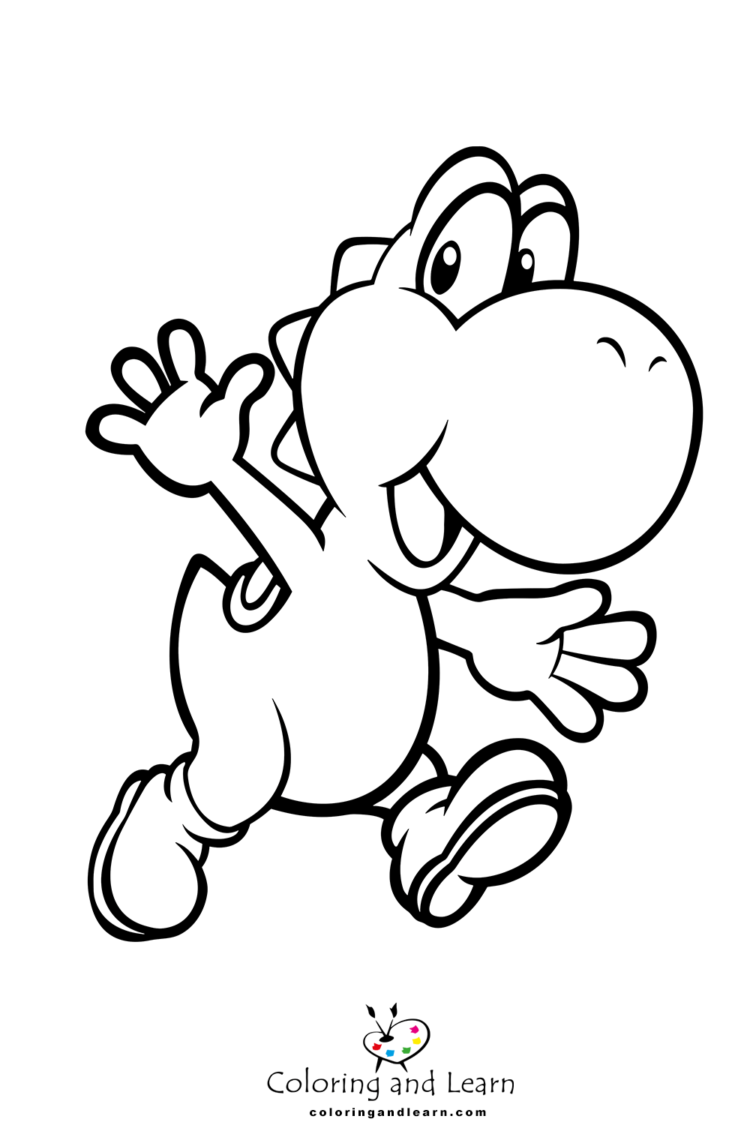 Yoshi Coloring Pages (FREE) (2026) - Coloring and Learn