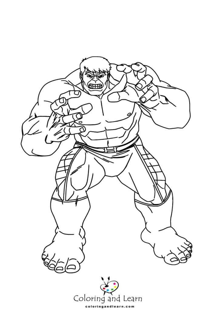 Hulk Coloring Pages (FREE) (2026) - Coloring and Learn