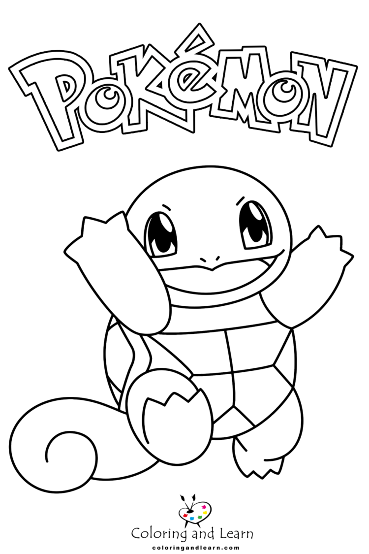 Squirtle Coloring Pages (FREE) (2026) - Coloring and Learn